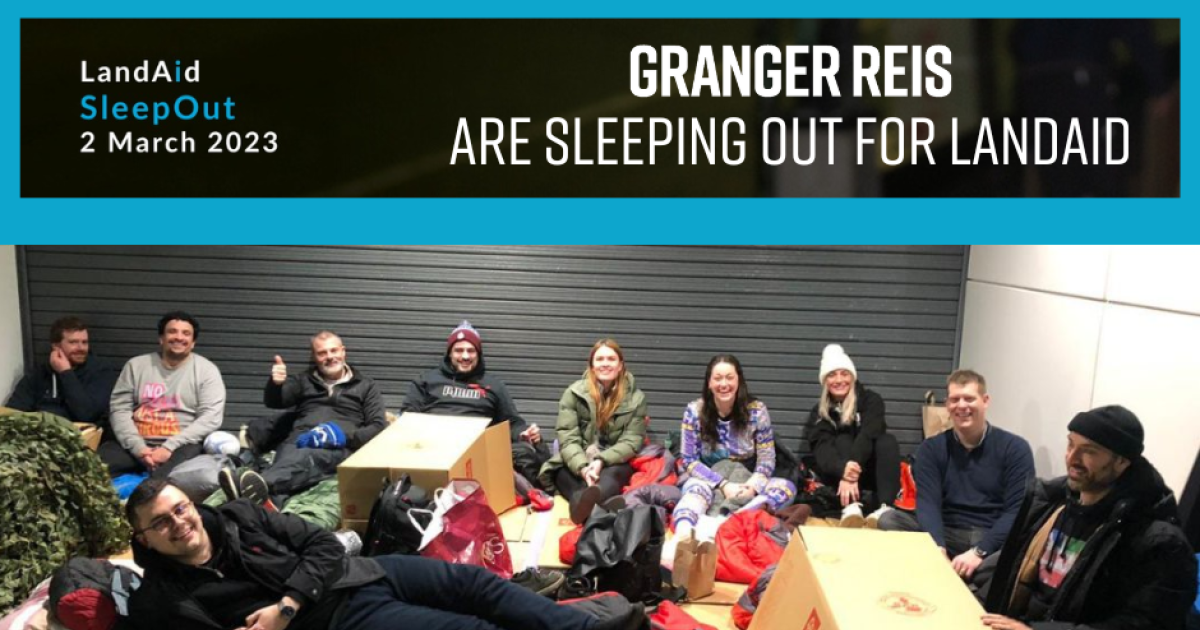 Granger Reis team support LandAid’s SleepOut for second year in a row ...
